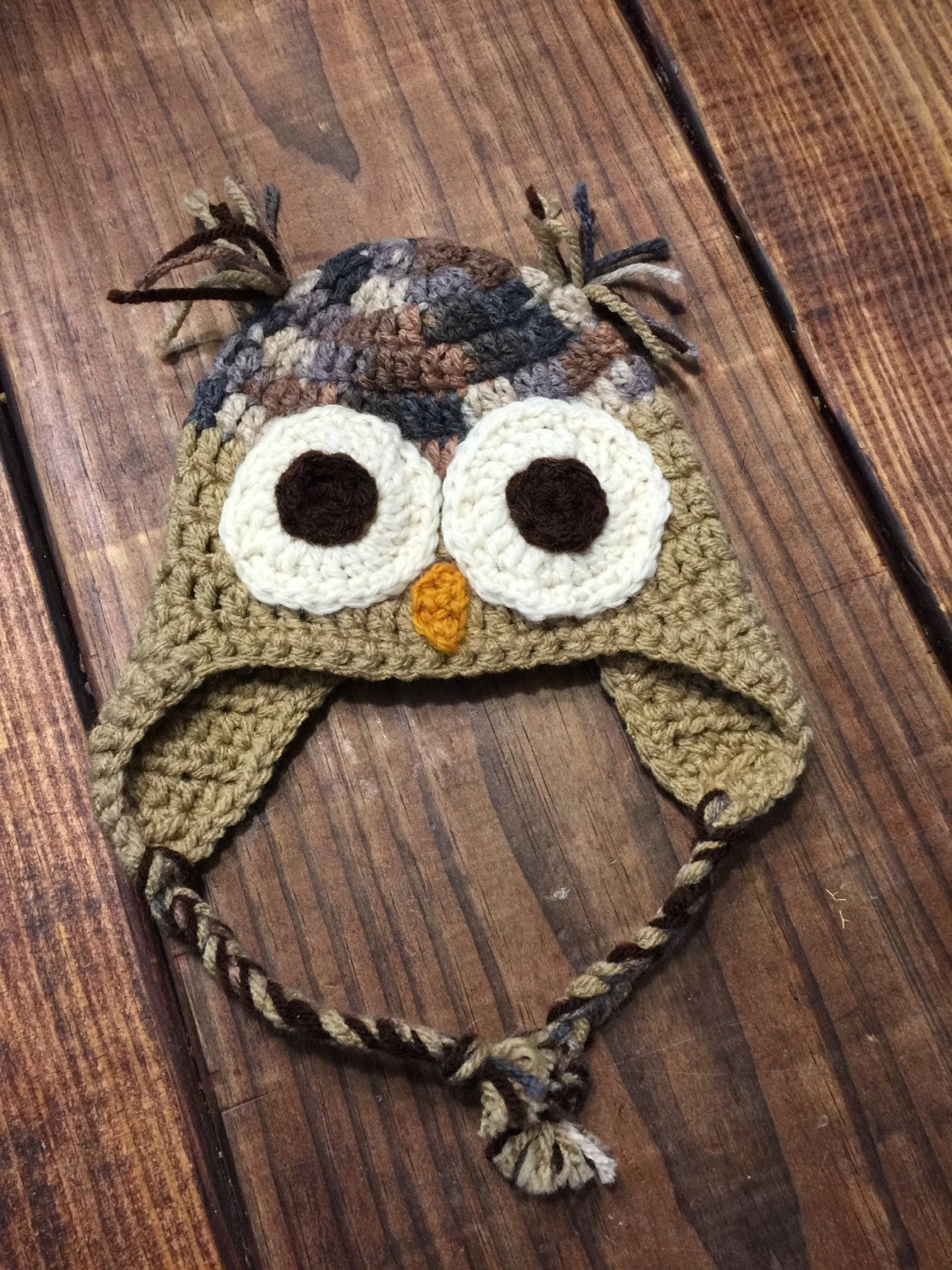 Owl Beanie by CloverRoseCreations on Etsy