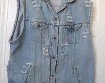 Popular items for cut off jacket on Etsy