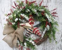 Popular items for veterans day wreath on Etsy