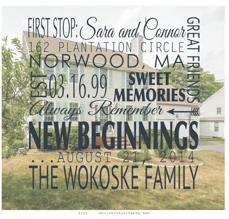 Housewarming New Home Farewell Gift to Neighbors Moving