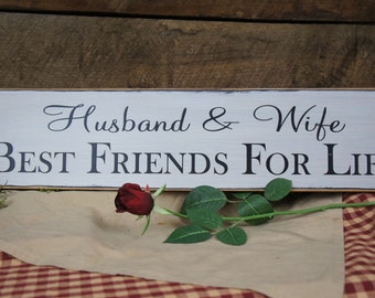 Husband wife signs | Etsy