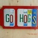 Go Hogs License Plate Sign Arkansas Razorback by TreasuredSunsets