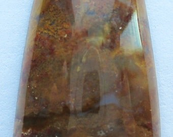 Red Ocean Wave Jasper Pendant Stone by StoneCollector on Etsy