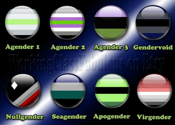 Items similar to Genderless Pride Flag 1.5" Pinback Button - Agender ...