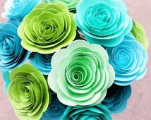 Popular items for blue and green paper on Etsy