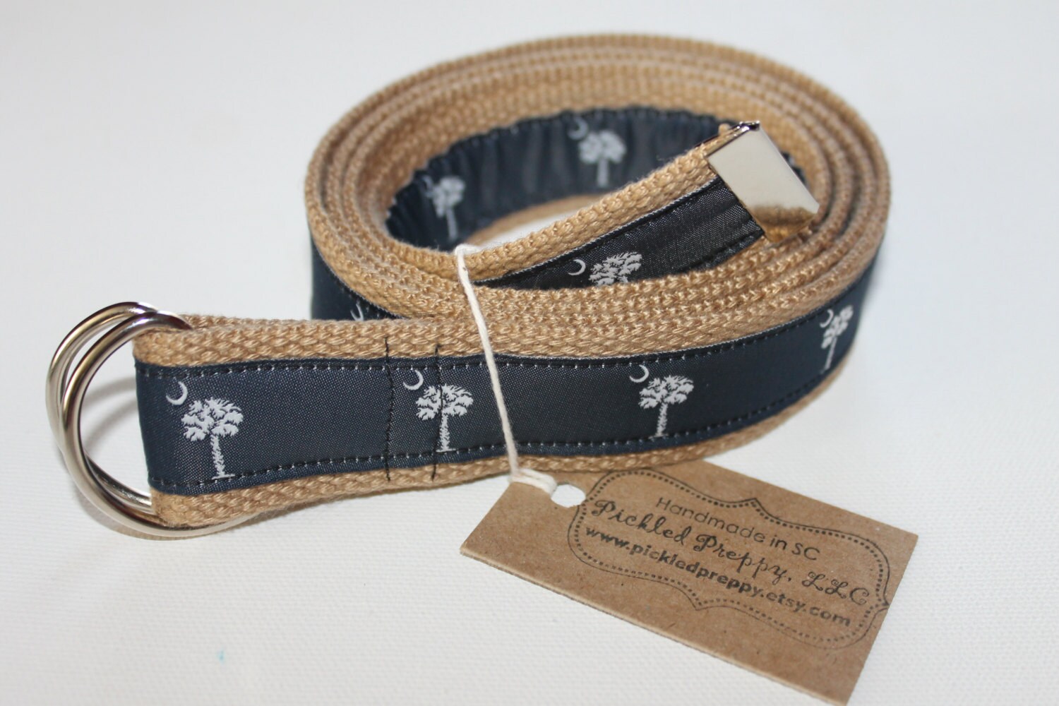 SC State Flag Palmetto Tree & Moon Belt Teens/Adults