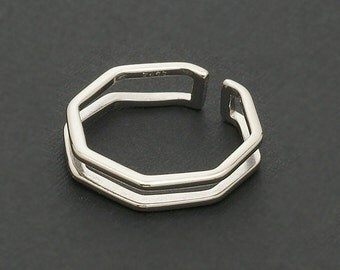 Octagon ring | Etsy