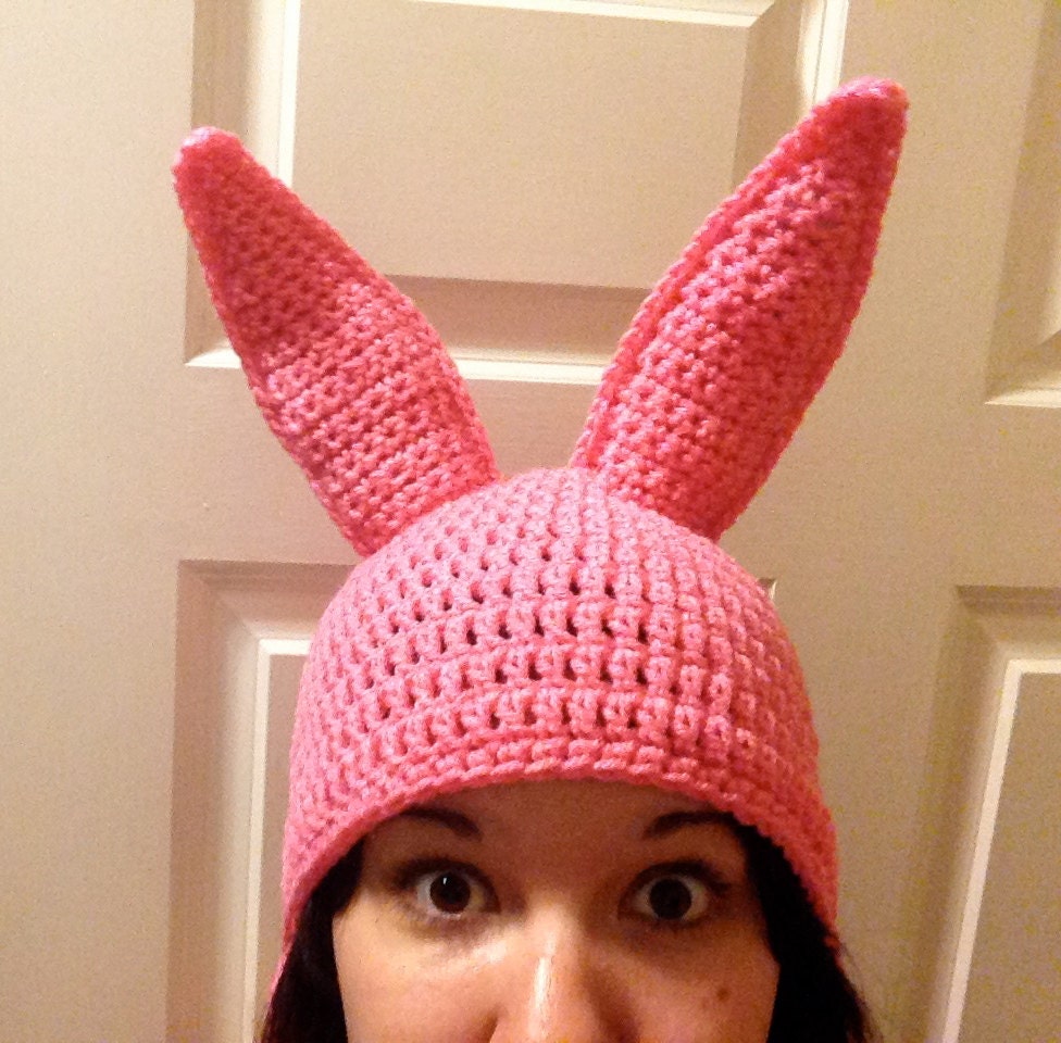 PATTERN ONLY Pink Bunny Ear Hat