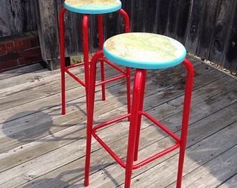 Unique vintage bar stool related items | Etsy