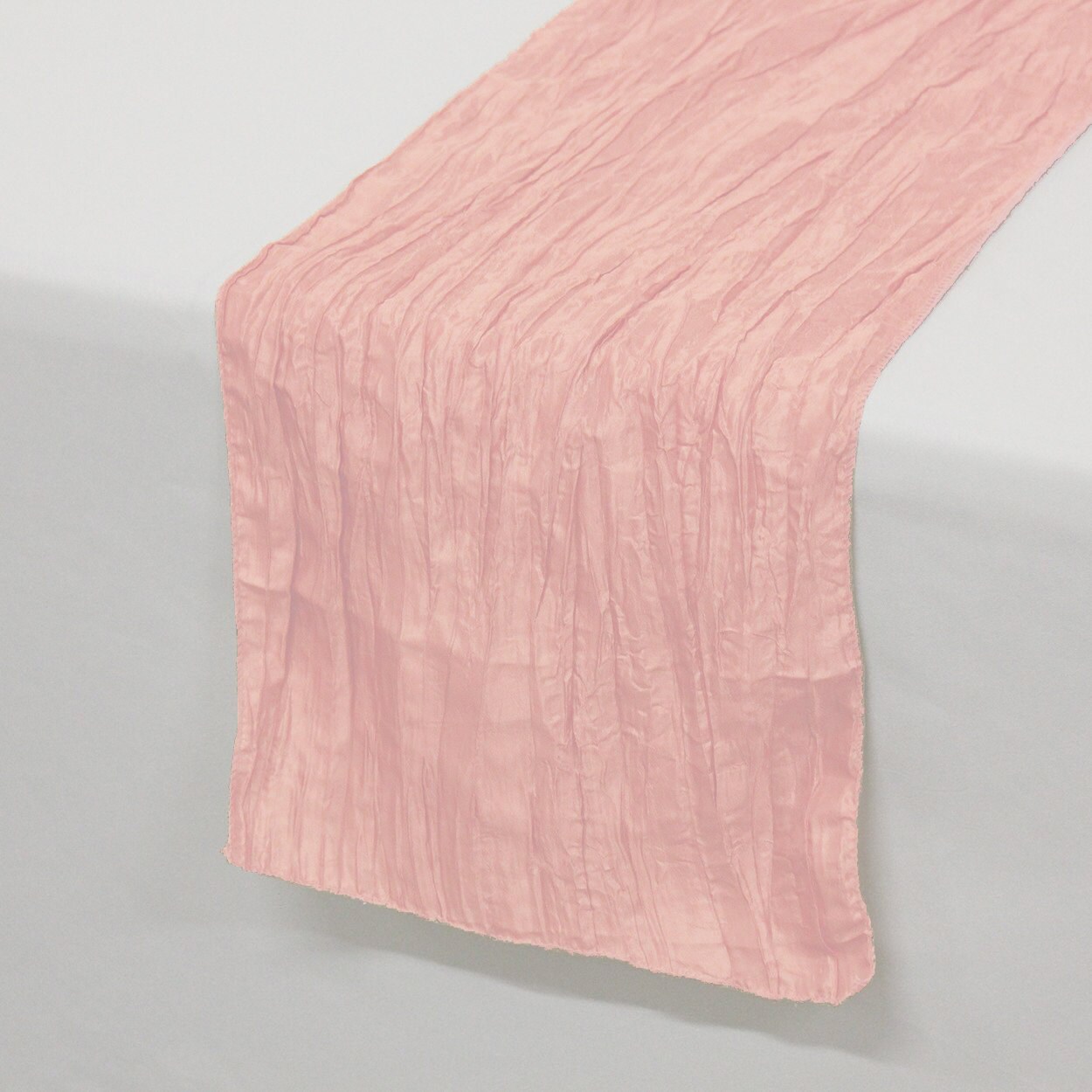 Blush Crinkle Taffeta Table Runner Wedding Table Runners