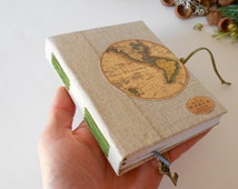 Popular items for world map journal on Etsy