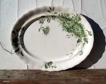 Green transferware | Etsy