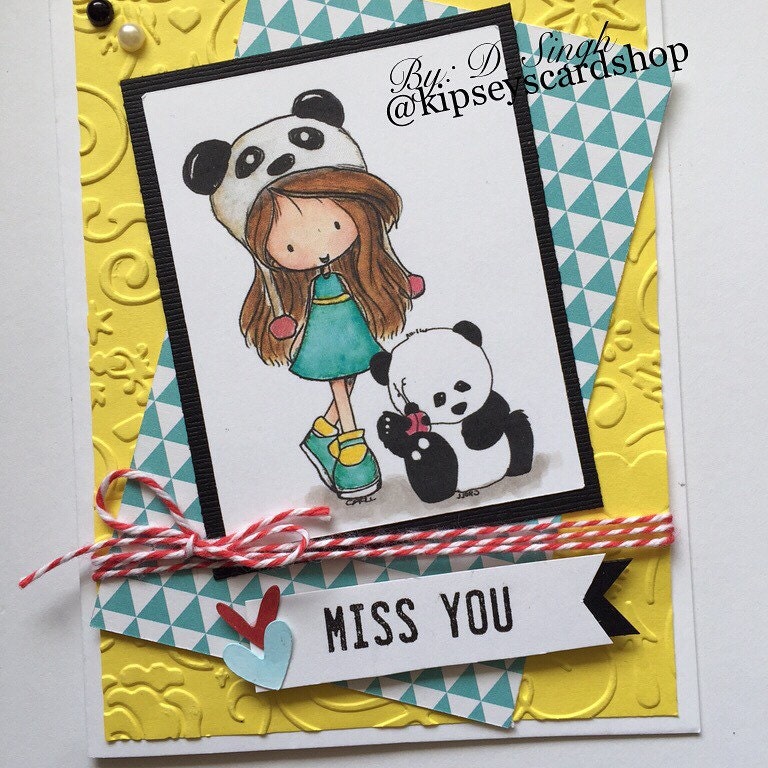 Miss You Handmade Card Cards For Friend Or Loved One