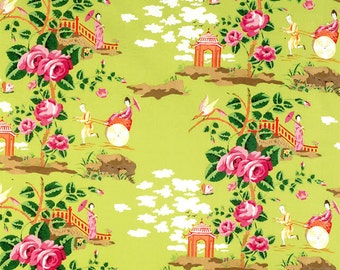 SCALAMANDRE CHINOISERIE Pagoda Toile Fabric 10 yards China
