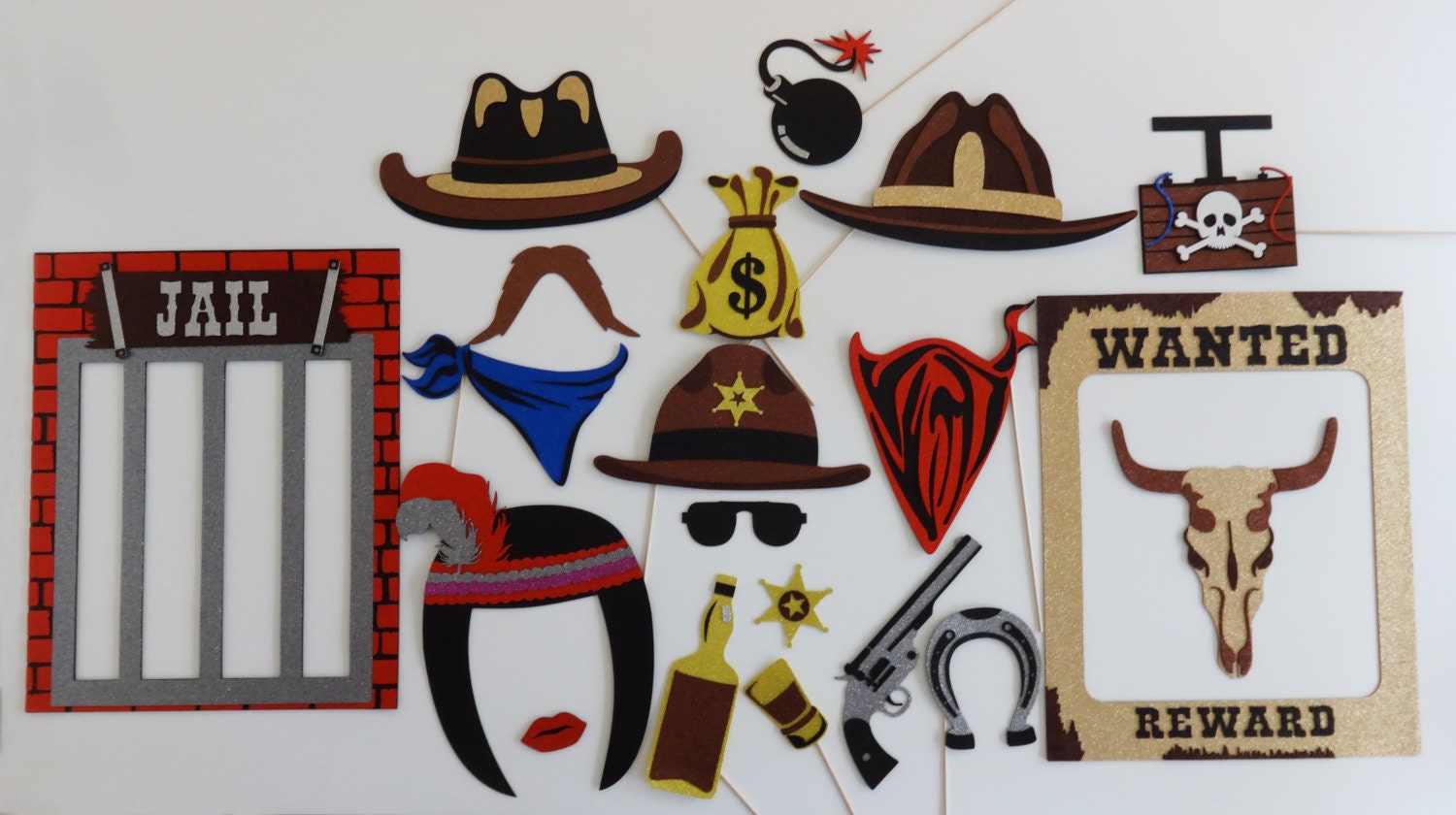 Western photo booth props Cowboy Photo Booth Props Sams