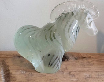 Items similar to Set of 4 Jumbo Glass Zebra Animal Print Ornaments on Etsy