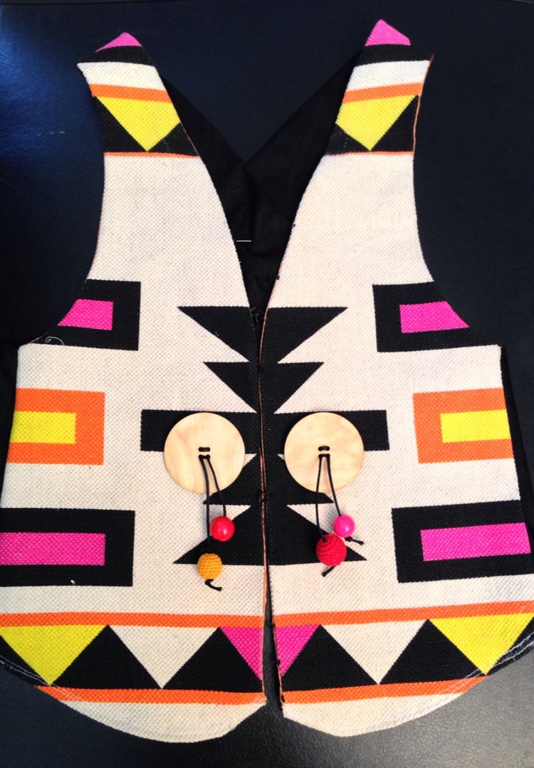 Tribal vest indigenous Native American summer festival by IVLX