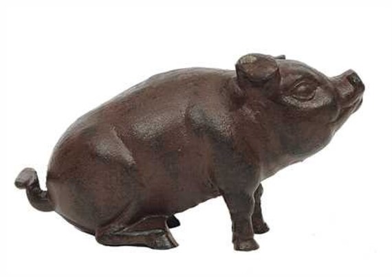 Cast Iron Pig by RestorationCrown on Etsy