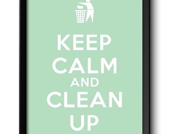 Clean up poster | Etsy
