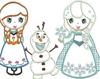frozen embroidery design – Etsy FR