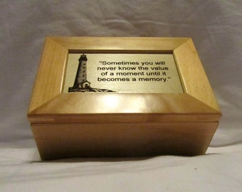 jewelry box keepsake box reclaimed antique wood handmade in