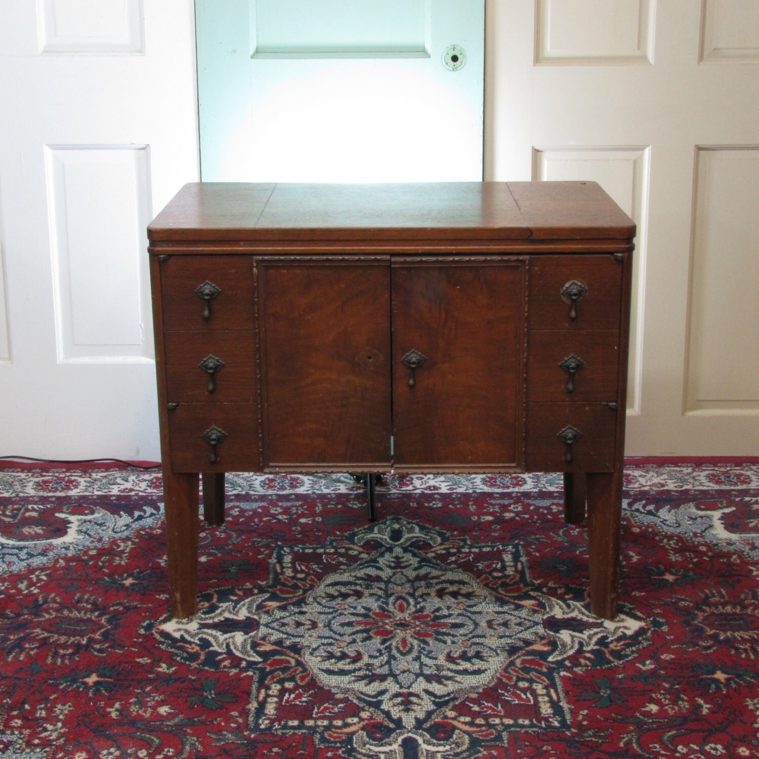 Vintage Singer Sewing Machine Cabinet – Ready to Customize – Haute Juice