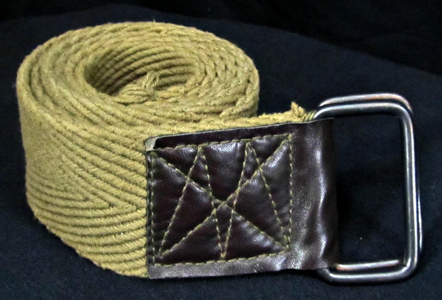 Canvas belt, Brown belt, Long belt, Hippie belt, Boho belt, Men’s belt ...