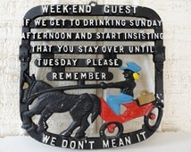 Popular items for funny metal signs on Etsy