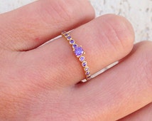 Popular items for bezel set rings on Etsy