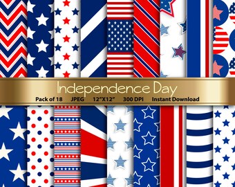 Items similar to Stars & Stripes Clip Art Set - July 4th Patriotic ...