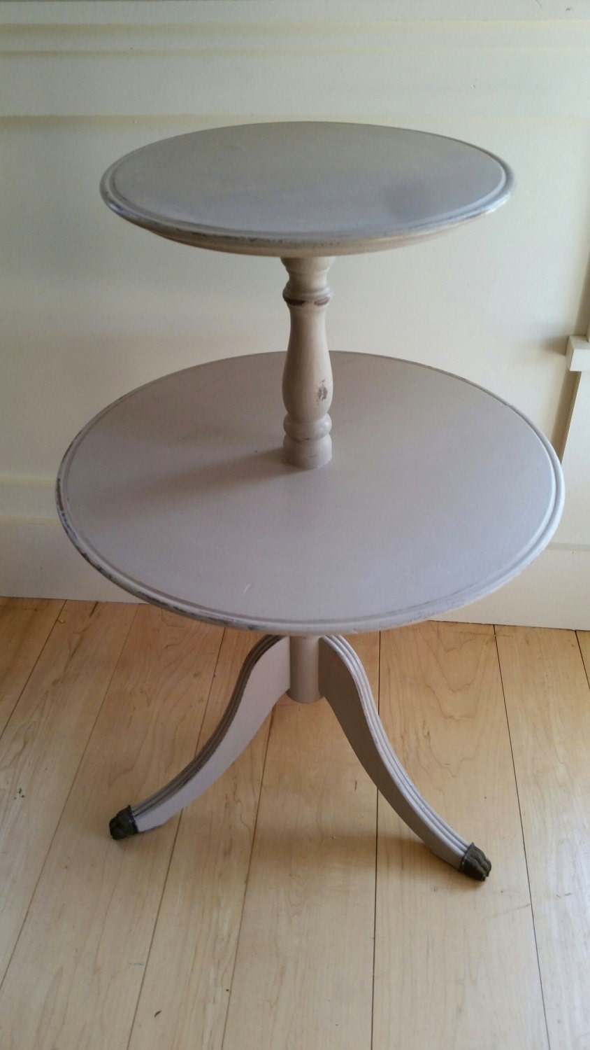 Shabby Chic, Beach/Country Round Tiered Side Table – Haute Juice Shabby Chic, Beach/Country Round Tiered Side Table – Haute Juice