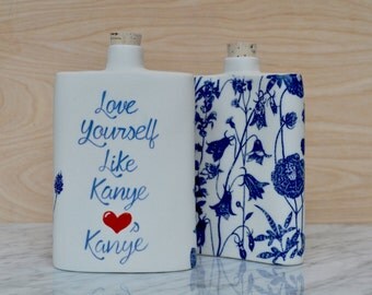 Porcelain flask | Etsy