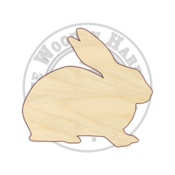 Rabbit Bunny Cutout 170148 Unfinished wood by TheWoodenHare