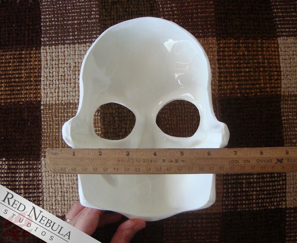 Human Skull Face Mask Blank Resin Skeleton Mask Halloween
