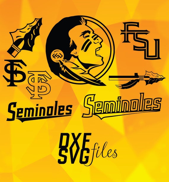 8 Florida State Seminoles logos in DXF PNG and SVG files by dxfsvg