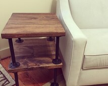 Popular items for pipe end table on Etsy