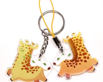 Giraffe keychain | Etsy