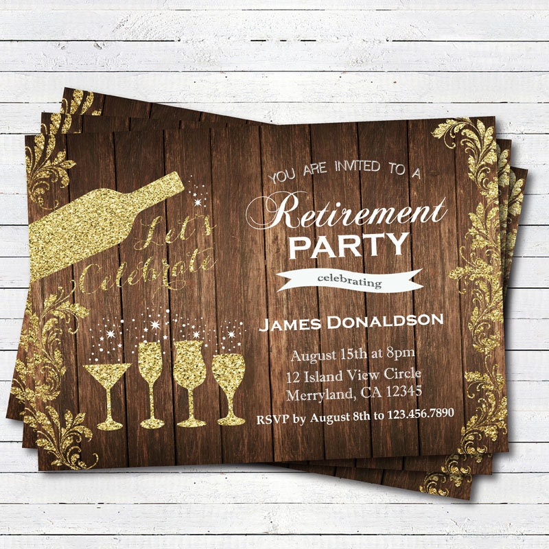 Western Theme Retirement Party Invite