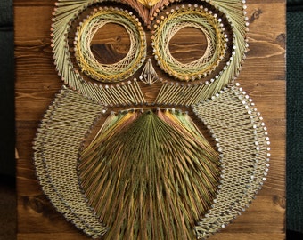 Owl string art | Etsy