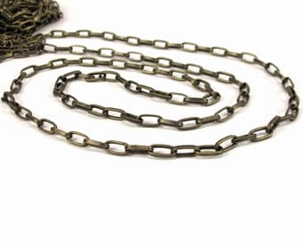 Rectangle link chain | Etsy