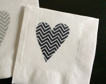Chevron hearts | Etsy