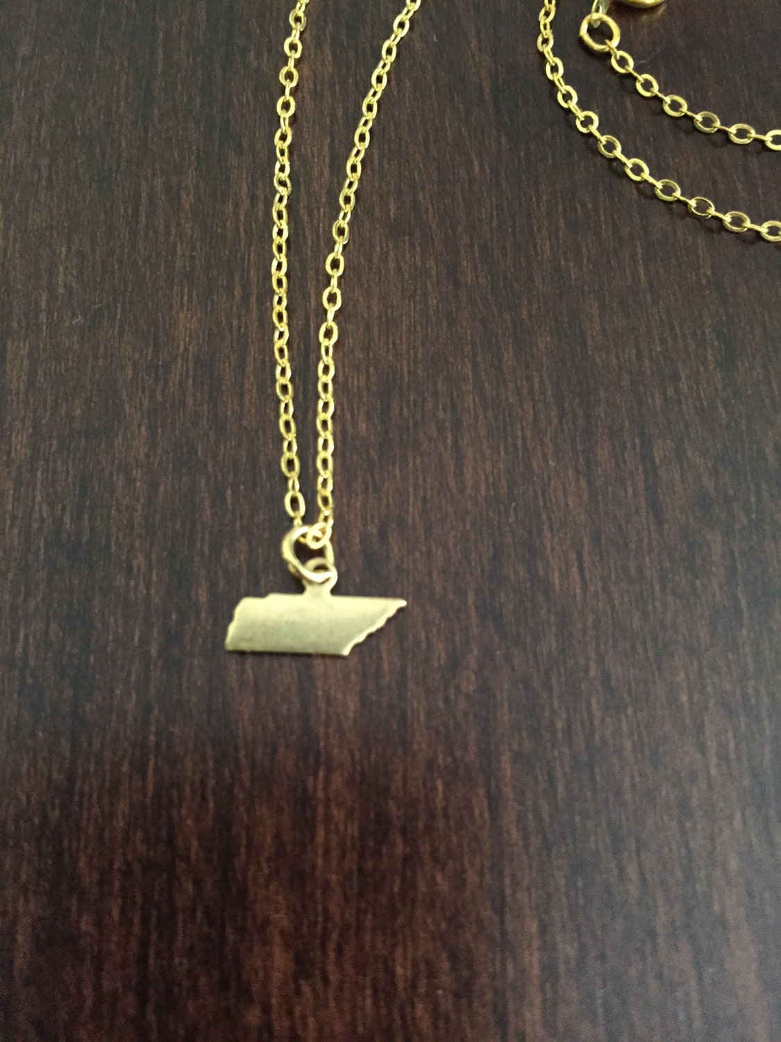 Tennessee Necklace Tennessee gold Tennessee necklace by KMSupplies
