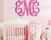 Wooden Monograms Cake Toppers Rustic Wedding by MonogramCustomArt