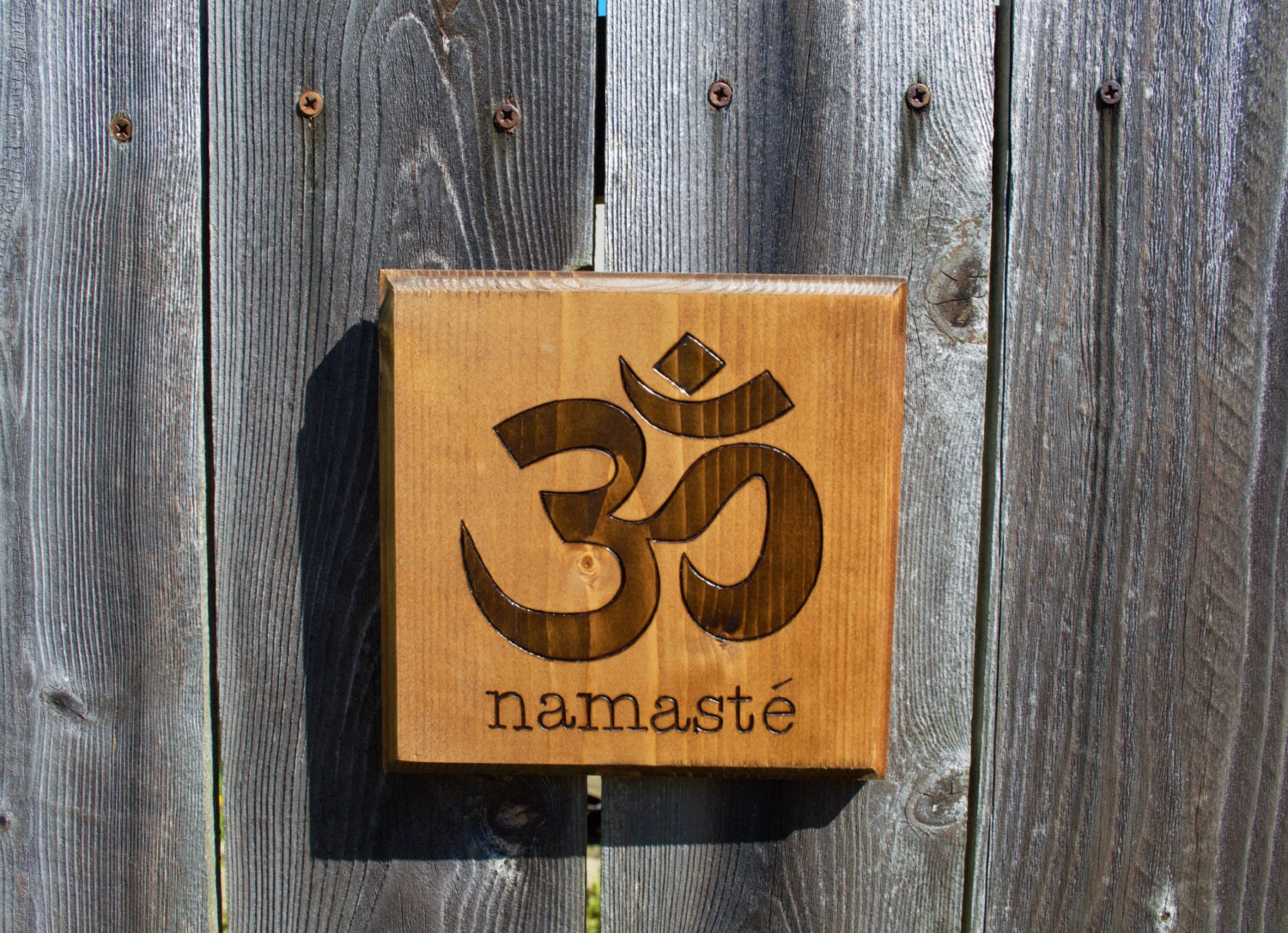 Namaste Wood Sign