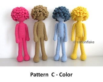 Amigurumi Crochet Human Body Base Patterns 6 Chibi