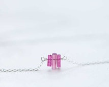 Unique pink crystal pendant related items | Etsy