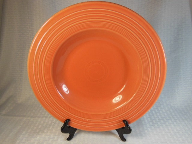 This item is a Very Pretty Homer Laughlin Persimmon Fiestaware Large ...