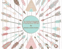 VECTOR Tribal clipart, arrows, arrows clipart, chalkboard clipart ...