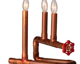 Helix Copper Coil Spiral Copper Tube Lamp by ObjectsOfLight