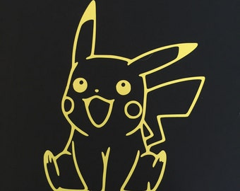 Pikachu silhouette | Etsy